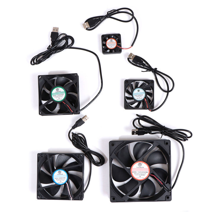 DC 5V USB Brushless Sleeve Bearing Fen Computer PC Silent Cooler ...