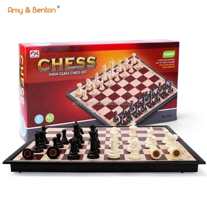 Brains Magnetic Chess Set with Foldable Chessboard, 24CM, 18CM.15CM ...