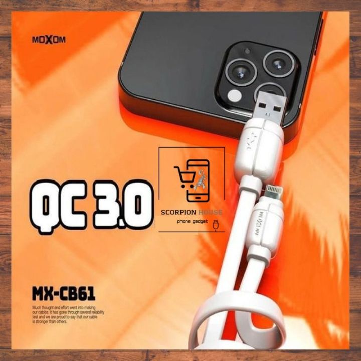 Moxom MX-CB61 High Speed Charginig QC 3.0 Quick Lightning Data Cable ...