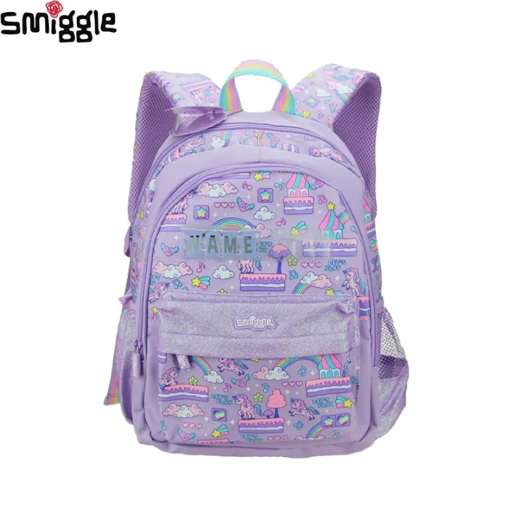 Australia Smiggle Original Children's SchoolBag Girls Backpack Purple ...