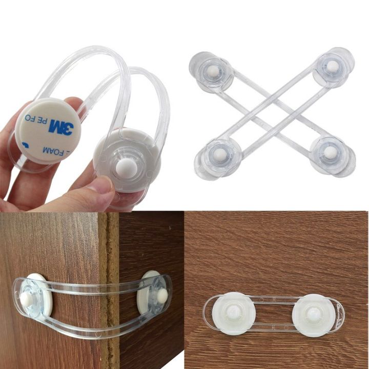 Transparent Strap Shaped Drawer Lock Baby Safety Cabinet Lock For ...