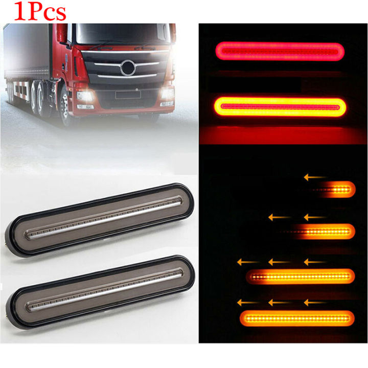 3 in 1 Neon LED Trailer Truck Brake Light Brake Stop Light Signal Lamp ...