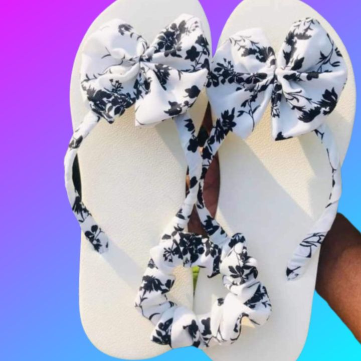 Girls' Bow Slippers with Free Hair Band – Soft, Cozy, Stylish Slippers ...