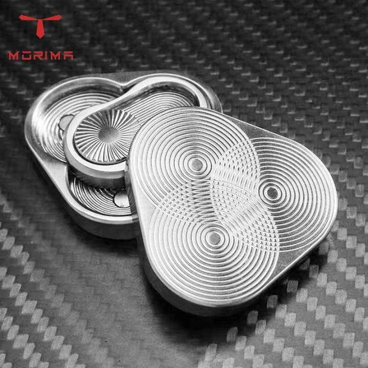 Fidget Toys Metal Rotary Push Fidget Spinner Toy Stainless Steel ...