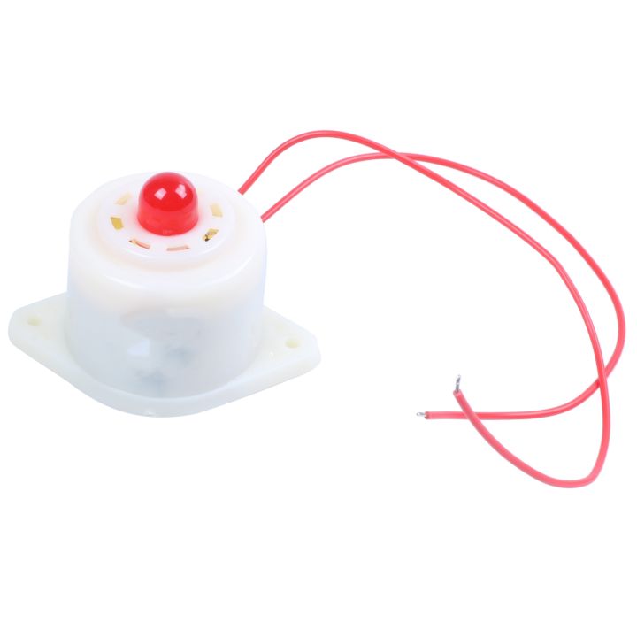 BJ-3 AC220V Industrial LED Blinker Red Alarm Siren Buzzer 100dB White ...