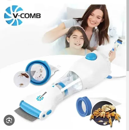 V Comb Automatic Dandruff and Lice Eliminator Electric Head Lice Vacuum ...