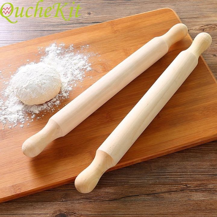 40cm Wooden Rolling Pin Pizza Bread Roti roller chapati roller Dough ...