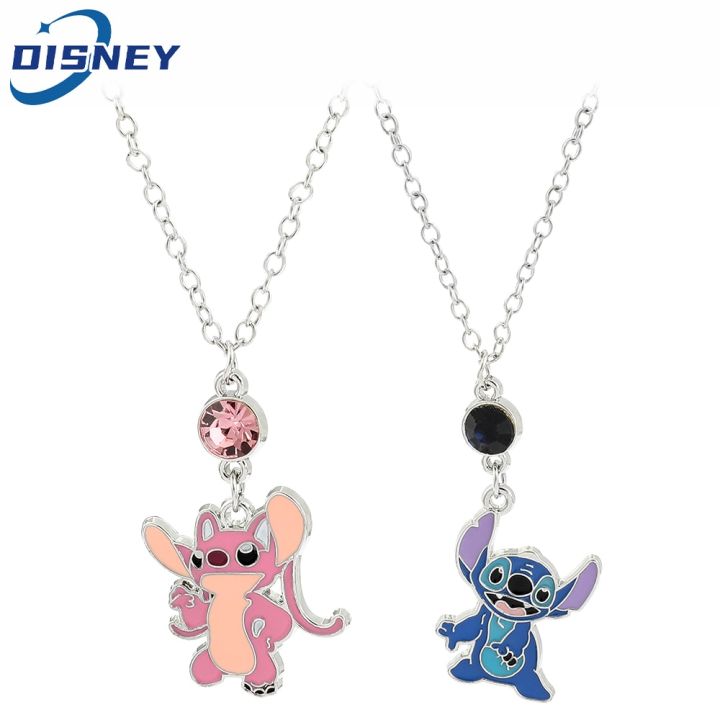 Disney Stitch Pendant Necklace Cartoon Cute Lilo and Stitch Enamel ...