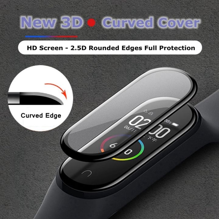 3D Screen Protector for Xiaomi mi band 8 5 6 film strap Mi band Smart ...
