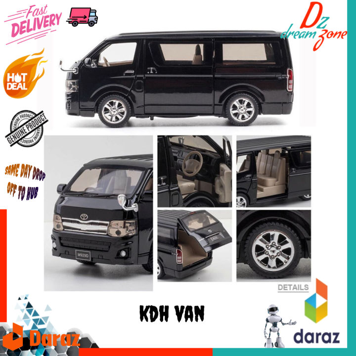 Toyota KDH Van Dummy Diecast simulation Black | Daraz.lk