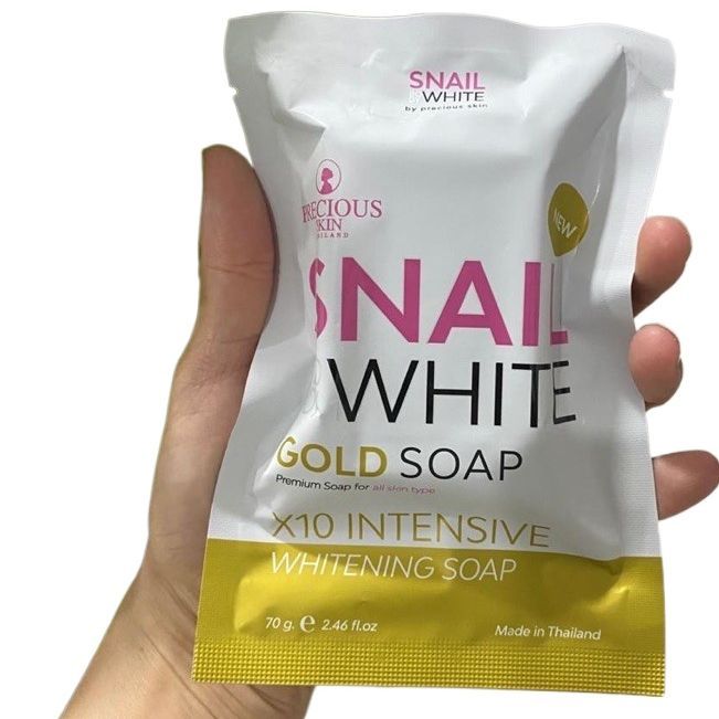 Made in Thailand Snail sgws GOLD Soap X10 Intensive Soap by Precious ...