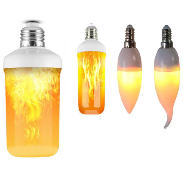 Led Simulated Flame Bulb 6W 9W 15W E14 E27 B22 85-265V Luces Home ...
