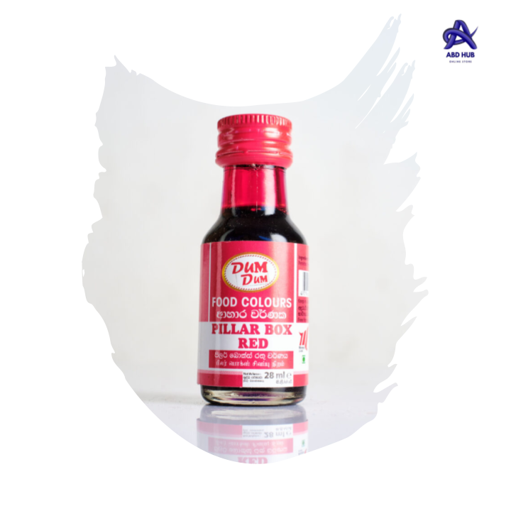 Pillar Box Red | Food Colour 28ml | Dum Dum Brand Food Colour . 100% ...