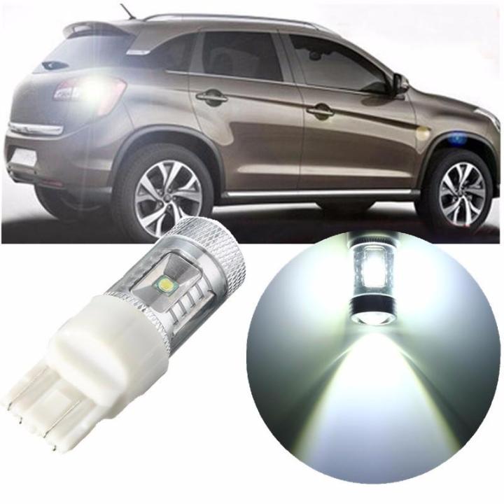 2PCS Motors 7443 7440 High Power 30W White Reverse Brake Tail Turn LED ...