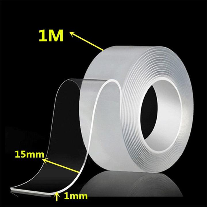 【Hot】 Waterproof 6850 Transparent Double Sided Nano Tape Reuse Home ...
