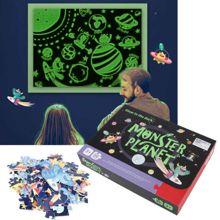 Cartoon Luminous Puzzle Toys Jigsaw Intelligent Early Educational for ...
