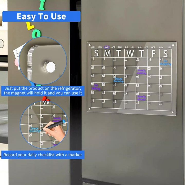 Refrigerator Sticker Acrylic Writing Board Message Board Schedule ...