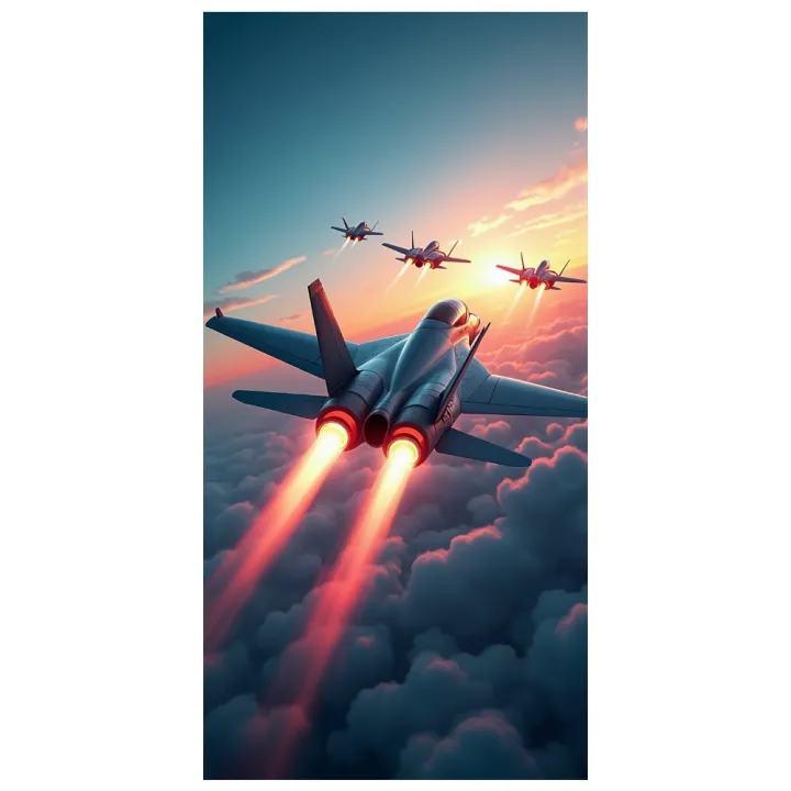 Aviation Themed Fighter Jet Backdrop Poster for Events Photography ...