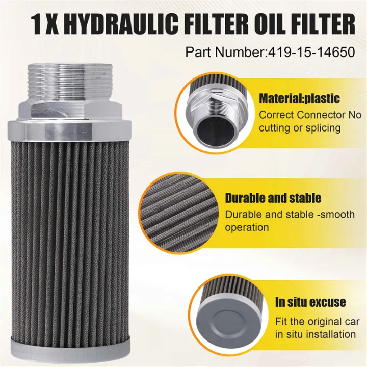 BRADOO Forklift Hydraulic Filter Oil Filter Element Stainless Steel 419 ...