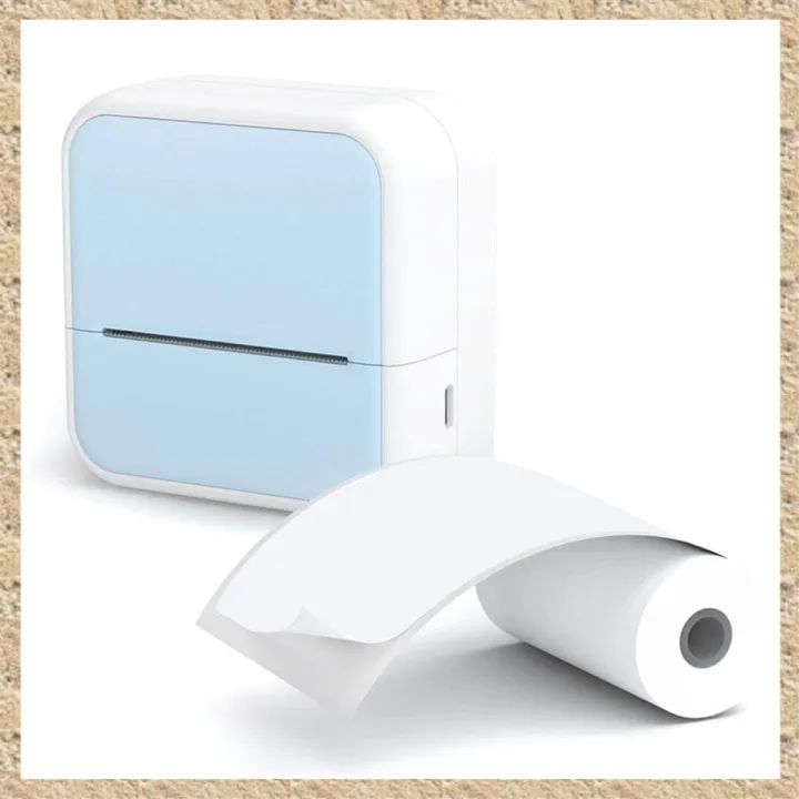 Portable Thermal Printer Mini Printer with Stickers Printer for Notes ...