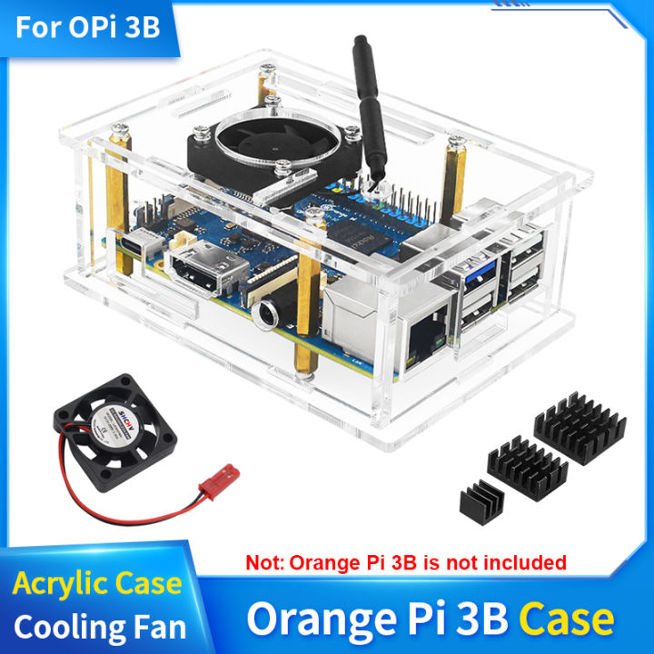 Orange Pi 3b Case Transparent Active Passive Cooler Optional Cooling ...
