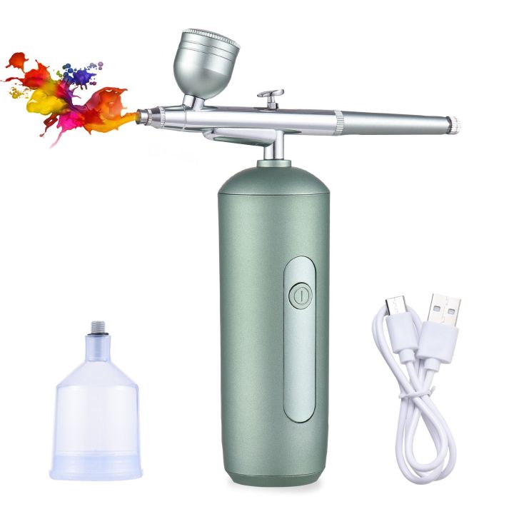 Portable air brush with compressor, handheld cordless air brush pen ...