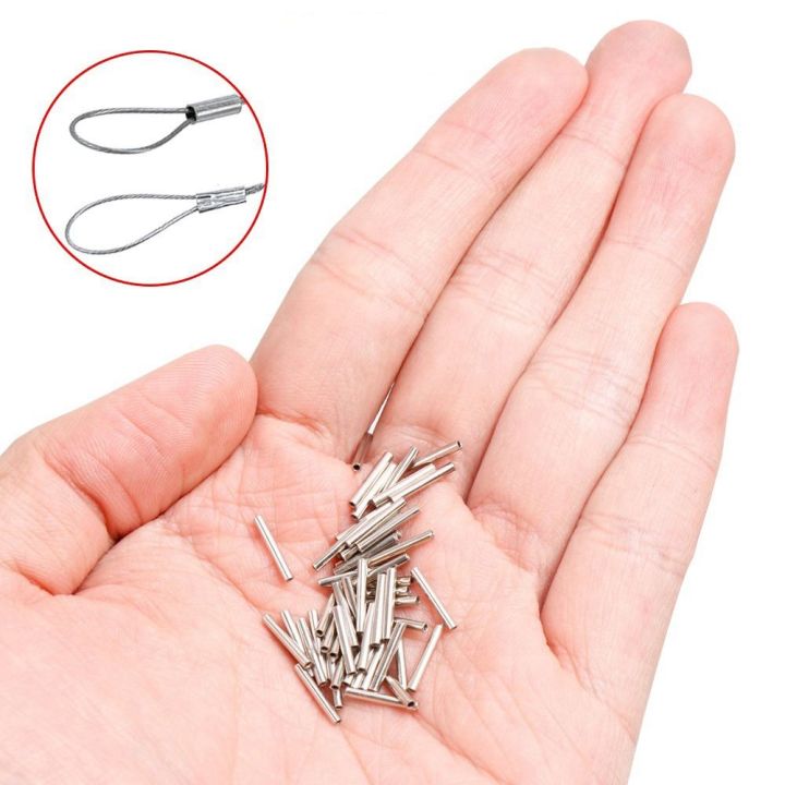 Hot Fishing Line Crimping Tube Fishing Wire Tube Oval metal tube Line ...