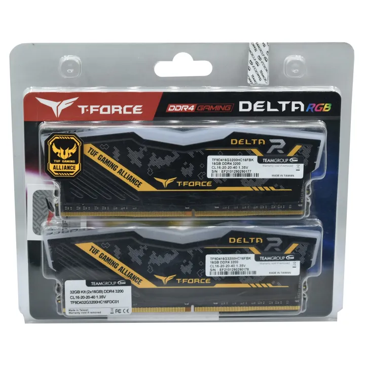 T-Force Delta DDR4 Gaming RGB 32GB Kit (2x16gb) 3200MHz | Daraz.lk