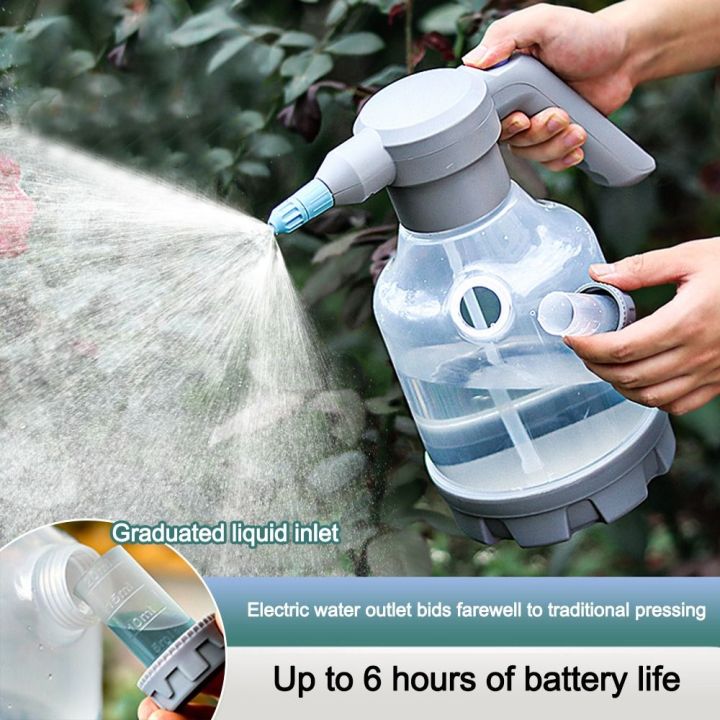 Portable 3L Electric Watering Can Rechargeable Adjustable Nozzle ...
