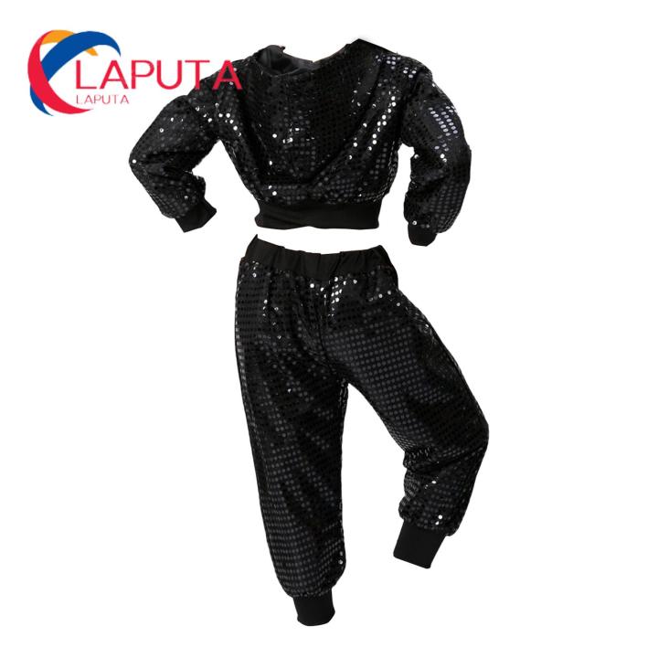 Children Performance Suit Kids Shiny Sequin Performance Suit Set for ...
