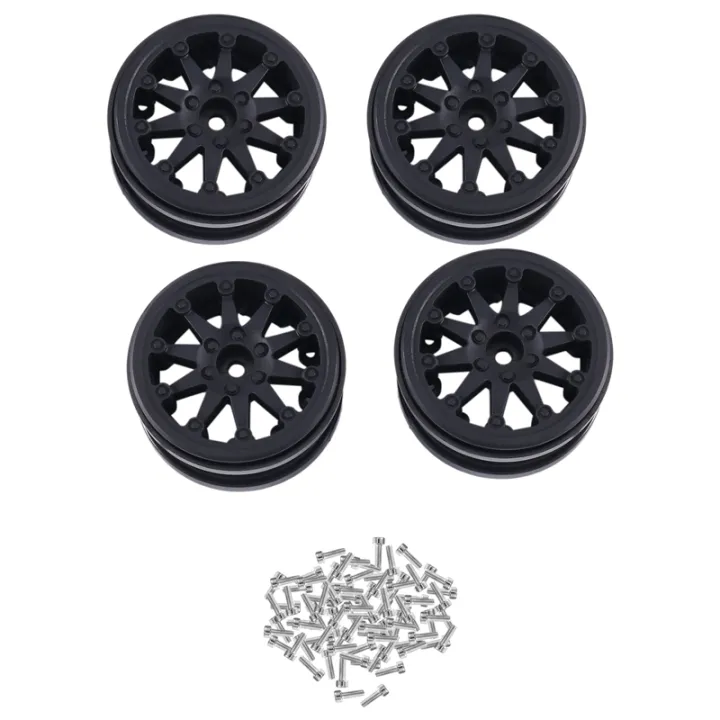 4PCS Plastic Beadlock 2.2 Wheel Hub Wheel Rim for 1/10 RC Crawler Car ...