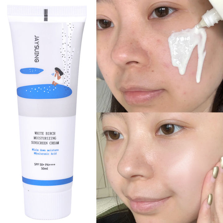 50ml Sunscreen Cream SPF50+ UV Protective Anti Shine Sunburn Solar ...