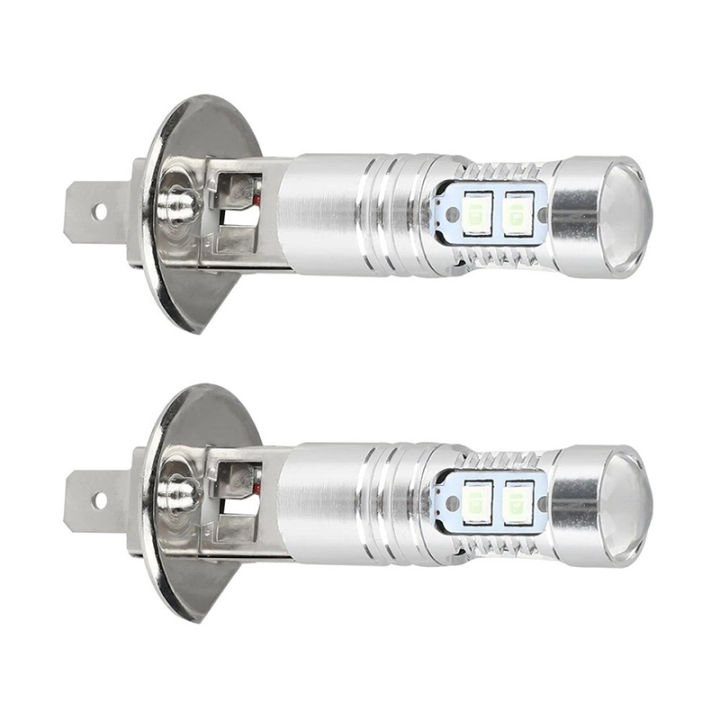 H1 LED Auto Headlight Bulbs 1800LM 6000K White Super Bright Car ...