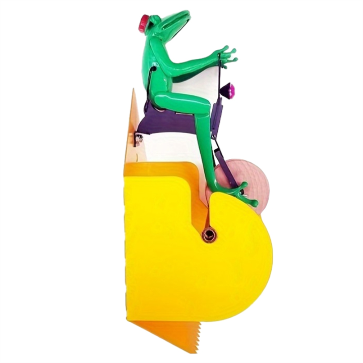 Creatives Frog Riding Unicycle Wall Mounted Paper Roll Holder | Daraz.lk