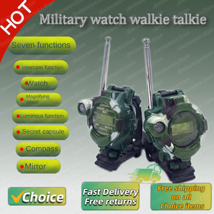 Rechargeable for Kids Two-Way Radio Walky Talky with Flashlight 7 in 1 ...