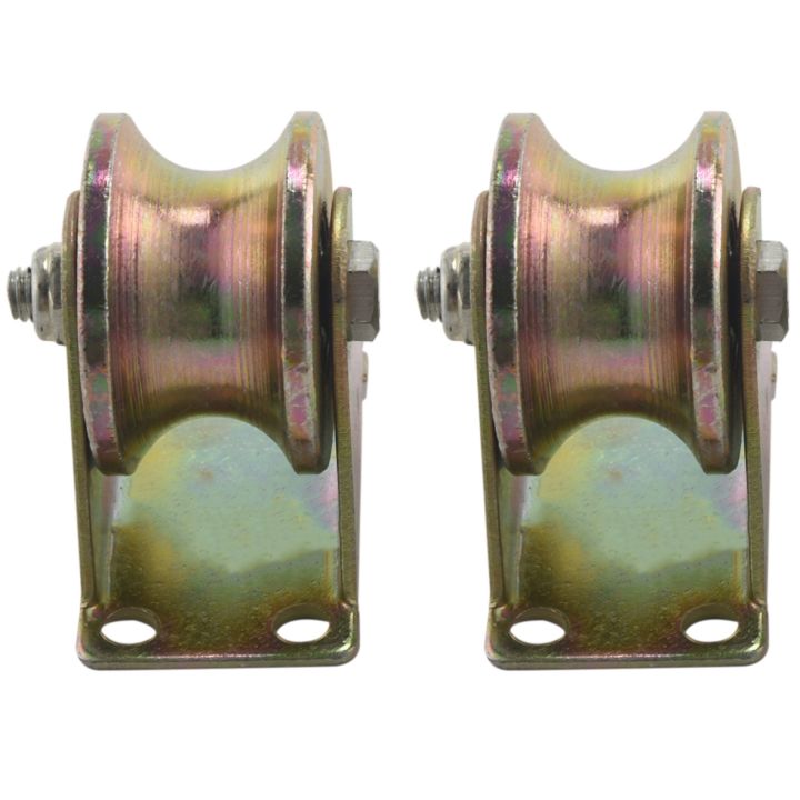 2 Pcs 2 inch U-Groove Track Wheel Sliding Door Roller for Inverted ...