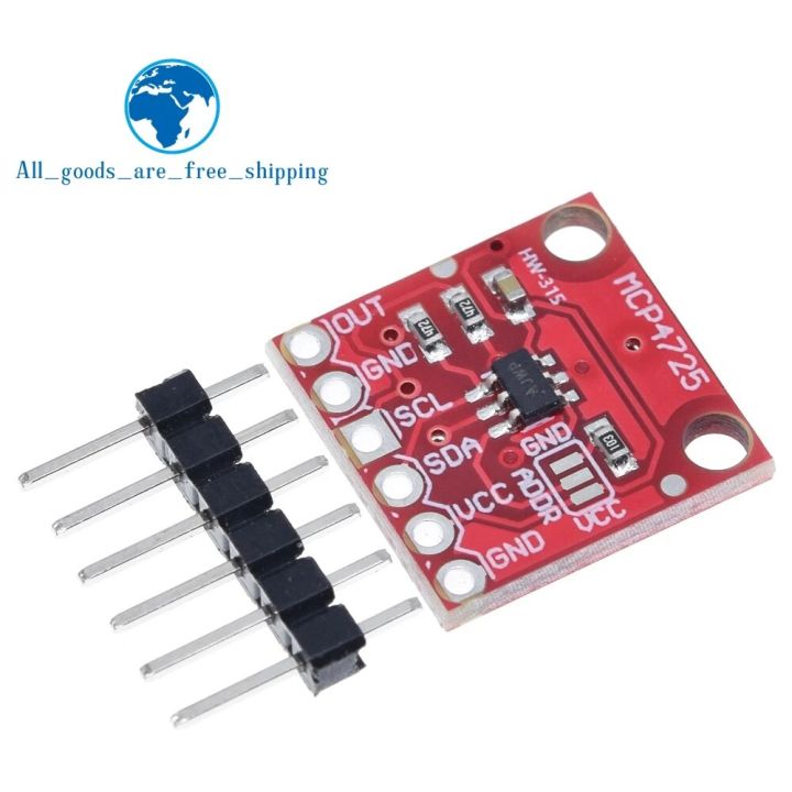 【beauty code】TZT MCP4725 I2C DAC Digital Converter Module Digital To Analong Development Board ...