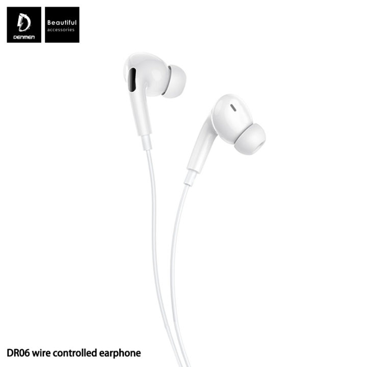 Apple_ Earpods Pro with Mic and Controller / Denmen DR06 Earpods Pro with 3.5mm Jack In-Ear ...