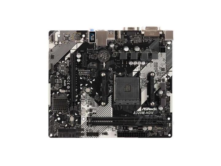ASROCK A320M-HDV R4.0 Motherboard AMD A320 Socket AM4 DDR4 32GB Micro ...