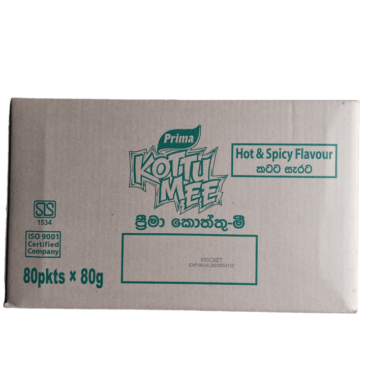 Prima Kottu mee Hot 'N' Spicy 80G x 80 Pack | Daraz.lk