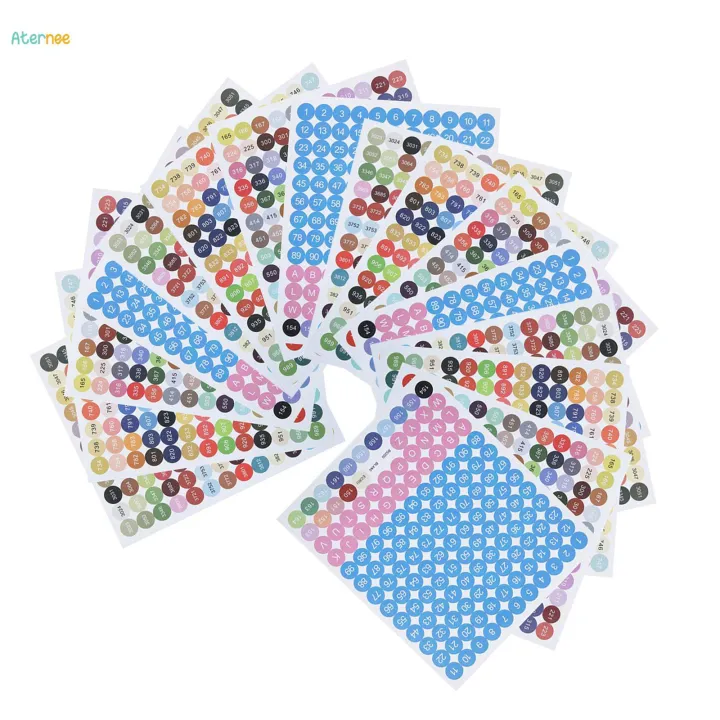 Square Sticker Paper by Number Stickers Labels Sheets, Self Adhesive ...