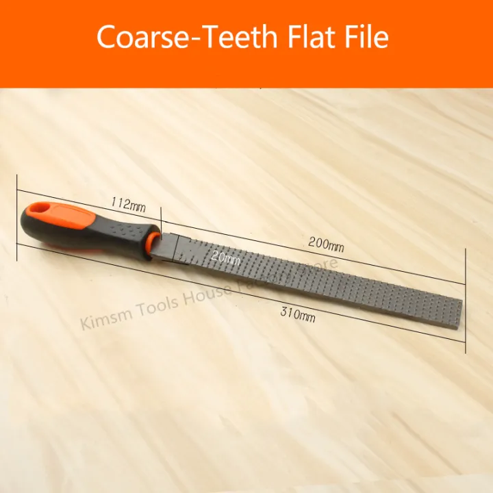8 Inch Wood Rasp Files Set Coarse-Teeth Fine-Teeth Round Half-Round ...