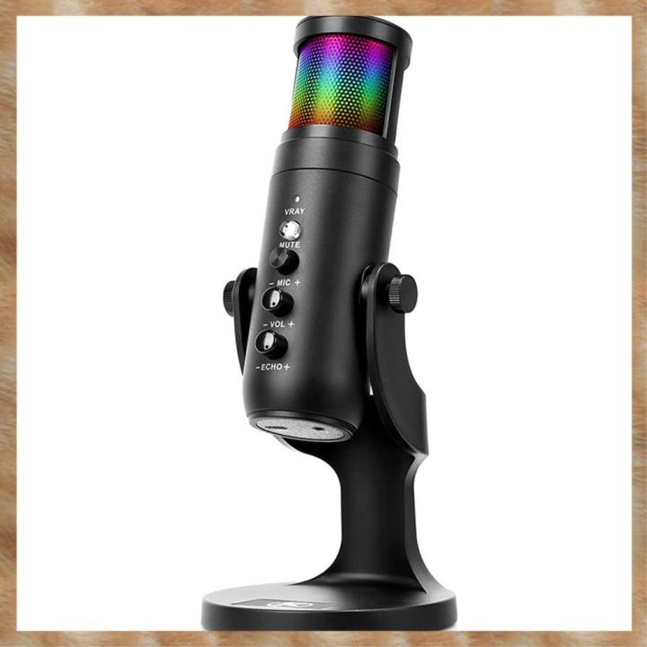 Gaming Microphone Mobile Phone RGB Dynamic Light Effect Microphone ...