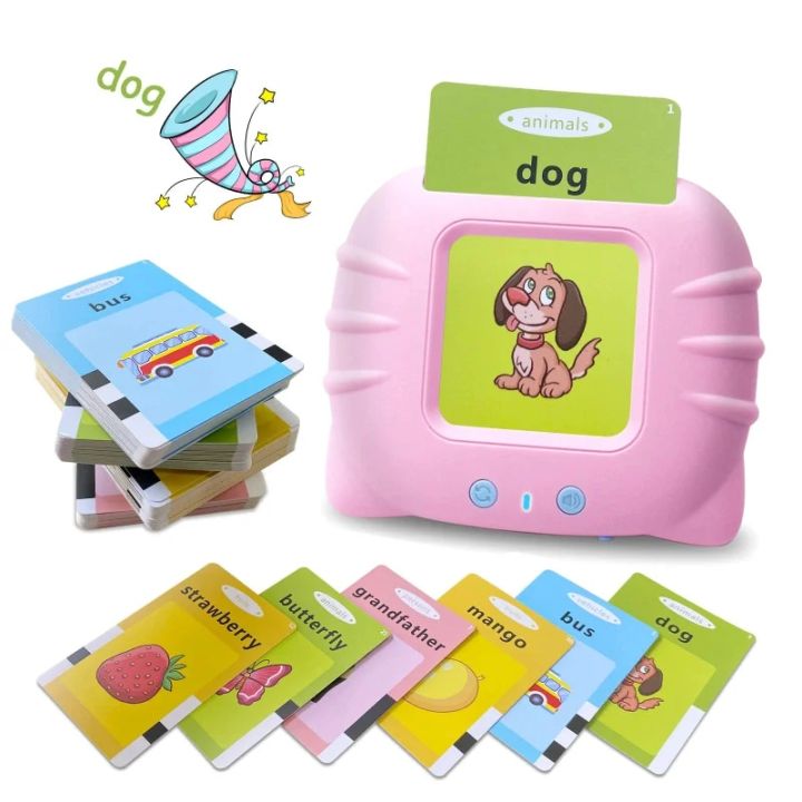 224 Word Language Learning Flash Cards Reader - Early Education Toy for ...