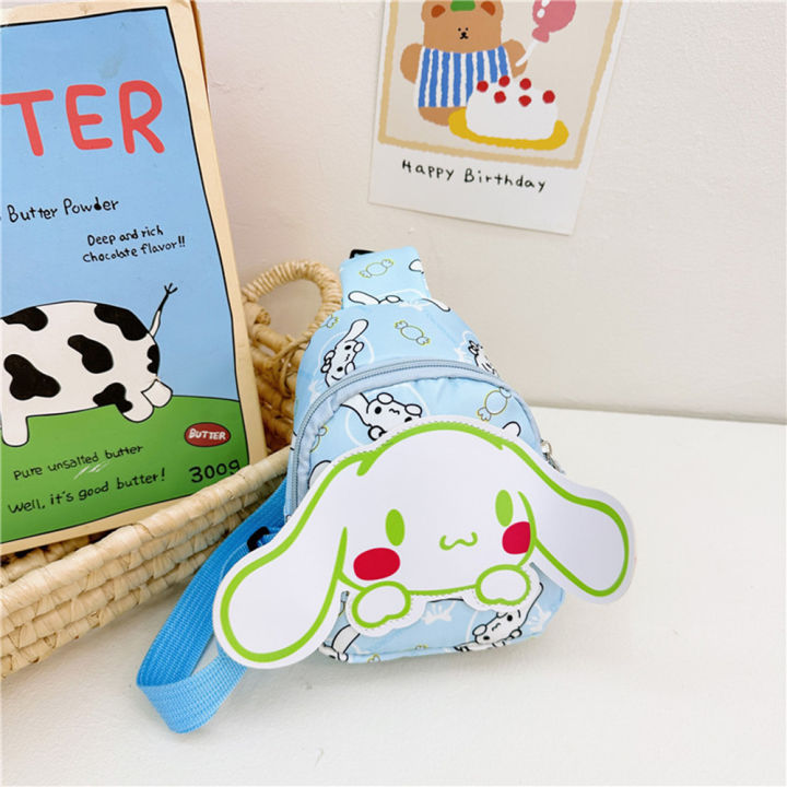 Cute Cartoon Sanrio Children's Chest Bag Diagonal Cross Portable Snack ...