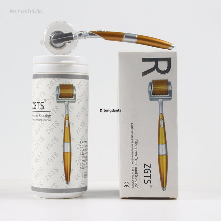 Microneedling method for facial skin protection roller mesotherapy ...