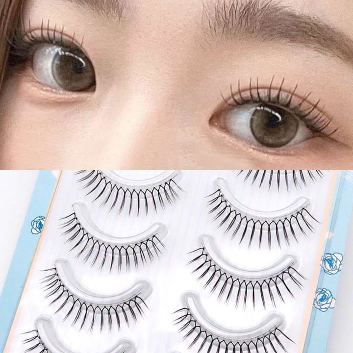 Korean Eyelashes Kpp Anime Cosplay Faux Mink Lashes Transparent Stem ...