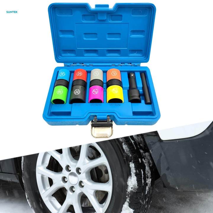 Lug Nut Socket Set, Thin Wall Lug Nut Socket Set, 1/2-inch Drive Wheel ...