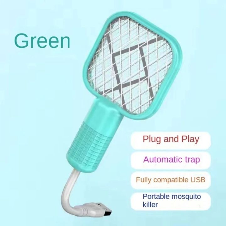 Electric Shock Mosquito Swatter Trap Durable Mini USB Fly Bug Zapper UV ...