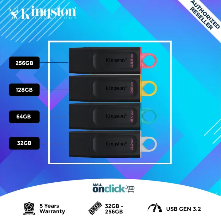 Kingston 128GB Genuine Data Traveler Exodia Pen Drive 4GB, 8GB, 16GB ...